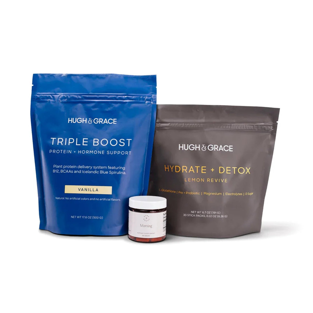 The Routine: Triple Boost Protein + Hormone Support – Hugh & Grace