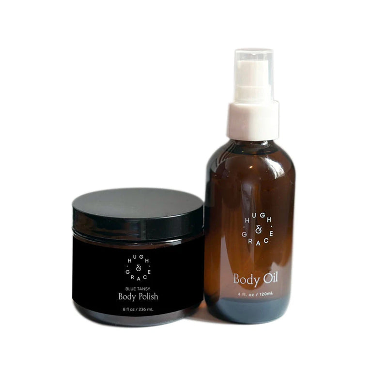 Body Polish and Body Oil Duo – Hugh & Grace